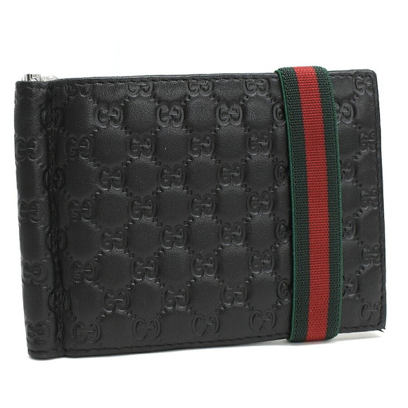 Gucci | Bags | Gucci Micro Sima Money Leather Clip Black | Poshmark